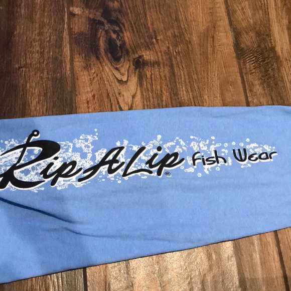 Rip A Lip | Shirts | Nwot Blue Rip A Lip Longsleeve Tee | Poshmark